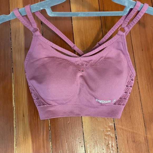 Gymshark | Tops | Gymshark Energyseamless Sports Bra Dusky Pink | Poshmark